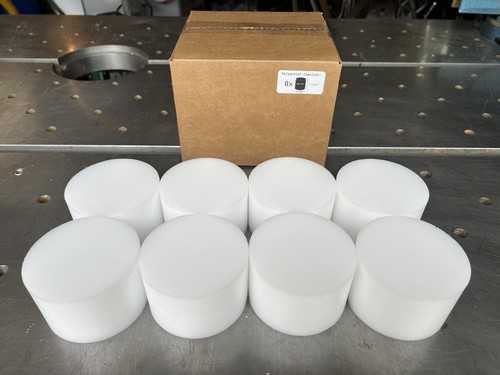 Acetal Round Stock. 8 cylinders. Machinable Engineering Plastic, like ...