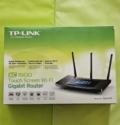 TP-Link AC1900 Wireless Wi-Fi Gigabit Router with Touch Screen Setup ...