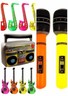 INFLATABLE MUSIC INSTRUMENTS GUITAR/SAXOPHONE/MICROPHONE COLORFUL PARTY ...