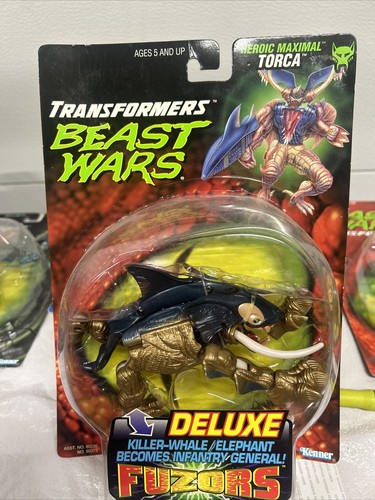 Transformers Beast Wars Deluxe Fuzors Heroic Maximal Torca New Kenner ...
