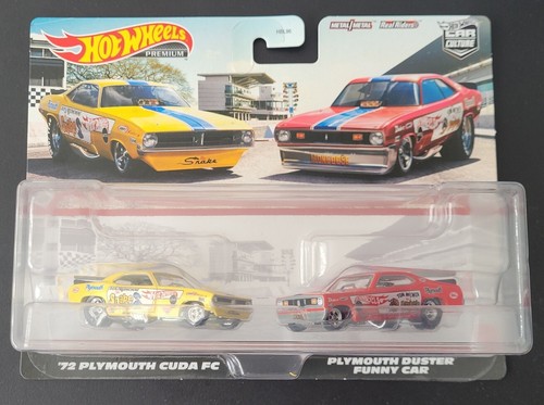 Hotwheels Car Culture 2 pack Plymouth Cuda And Duster Snake & Mongoose ...