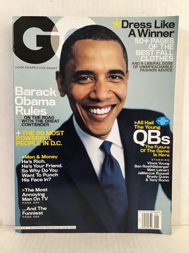 GQ September 2007 Barack Obama NFL QB’s Conde Nast | eBay