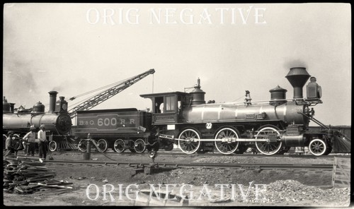 1920s Photo Neg Fair of Iron Horse B&ORR Engine No. 600 Halethorpe MD ...