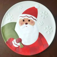 Santa Claus Cookie Cutter Hallmark Red Details 1982 10 x 8.75cm Vintage ...