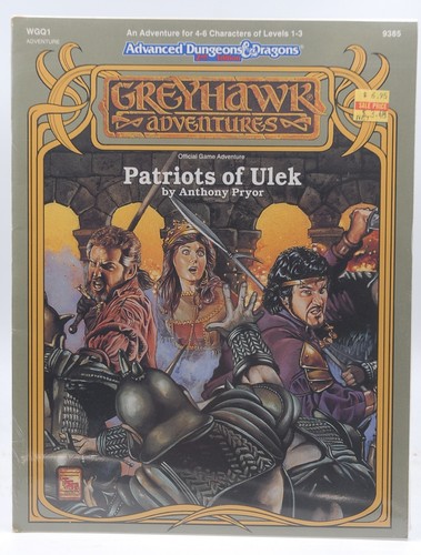Patriots of Ulek (Advanced Dungeons & Dragons #9385/Greyhawk Adventures ...