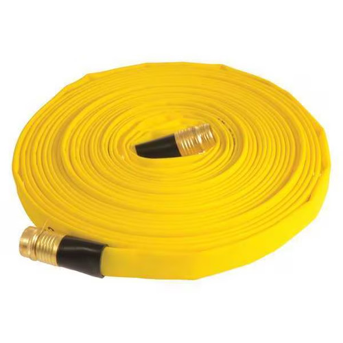 Forestry Grade 3/4" Lay Flat Fire Hose with Garden hose Thread, YELLOW ...