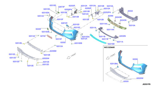 Genuine Nissan Upper Absorber Retainer 62243-6RA0A for sale online | eBay