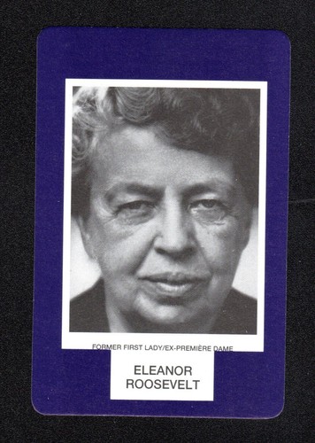 Eleanor Roosevelt First Lady 1993 Face To Face Game Card Canadian Issue ...