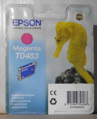 Epson T0483 Tinte magenta für Stylus Photo R200 R300 RX500 RX600 RX620 ...