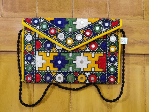 Womens Embroidered Handbag Pakistani Colorful Ethnic Beaded Flap | eBay