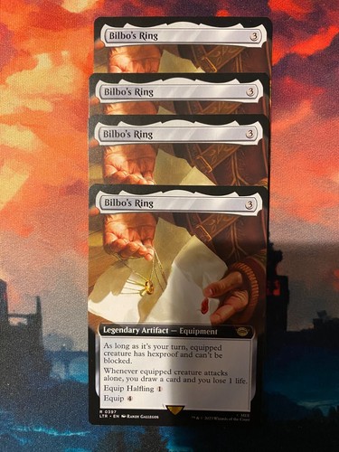 MTG Lord of the Rings Bilbo's Ring Extended Art x 4 | eBay