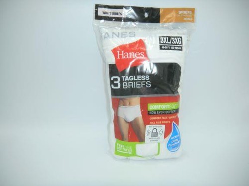 One Pack 3 Hanes Tagless Briefs Size 3XL Free Shipping | eBay