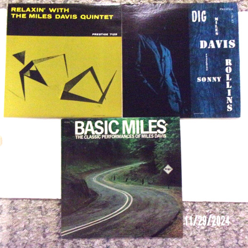JAZZ 3 ALBUMS OF MILES DAVIS RELAXIN WITH, DIG+BASIC MILES | eBay