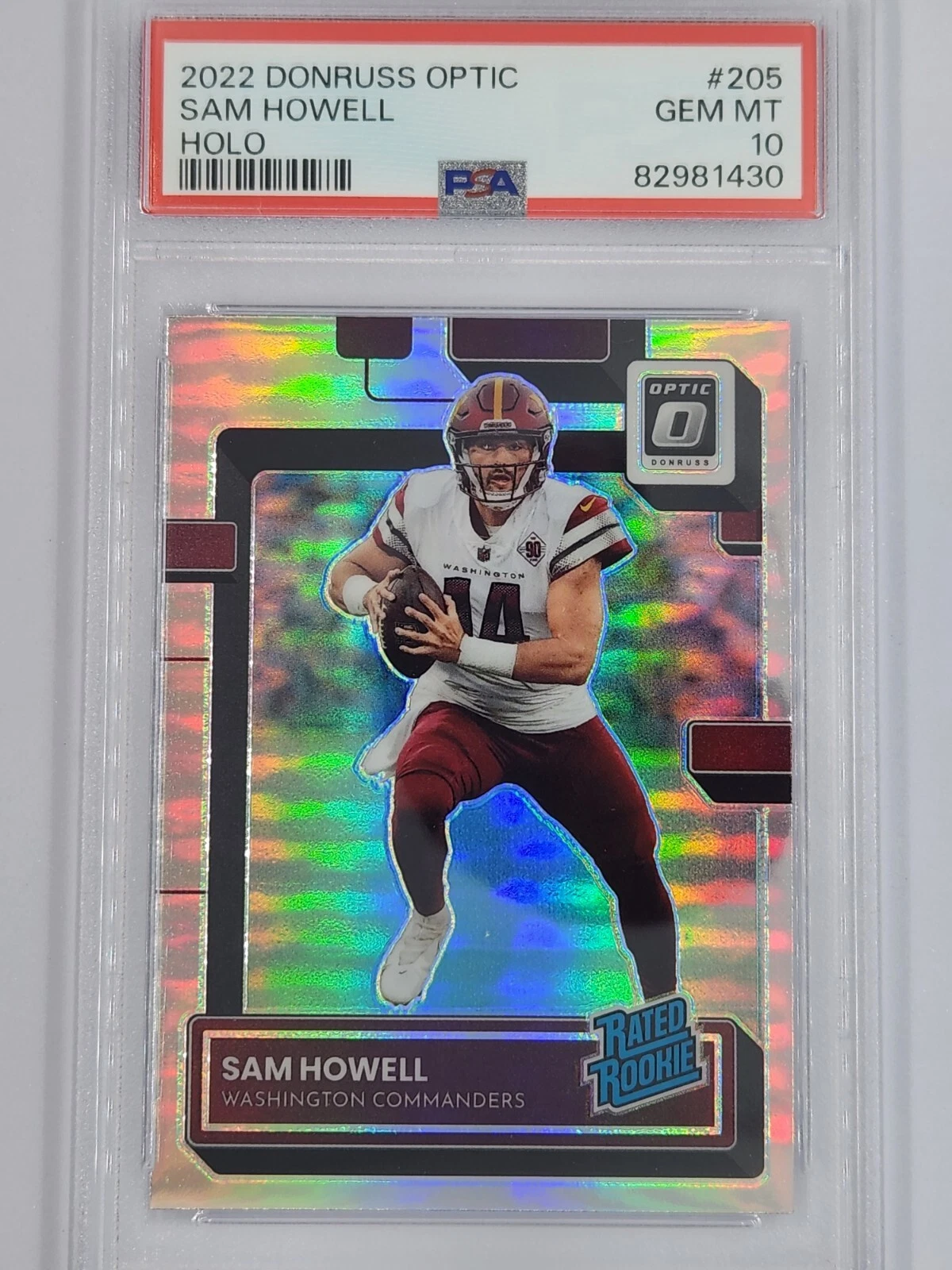 Sam Howell 2022 Optic #205 Holo Price Guide - Sports Card Investor