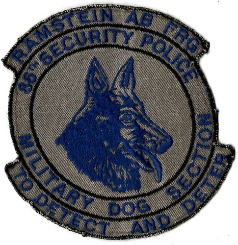 USAF 86th SECURITY POLICE SQUADRON RAMSTEIN AIR BASE FRG MILITARY ...