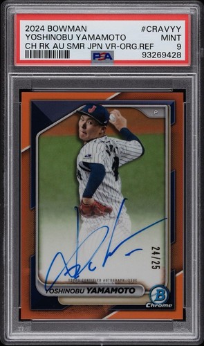 2024 Bowman Chrome Yoshinobu Yamamoto Auto Samurai Japan VARIATION ...