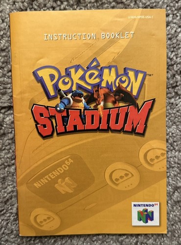 POKEMON Stadium N64 Instruction Booklet Manual Only Nintendo 64 | eBay