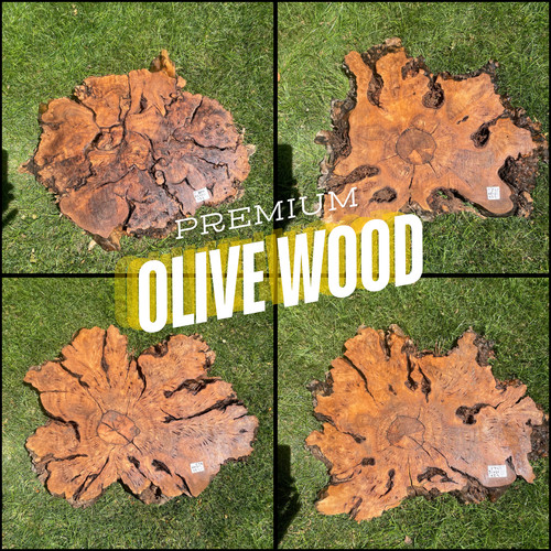 Large Olive Wood Live Edge Burl Cookies for Resin Projects, Wood Art | eBay