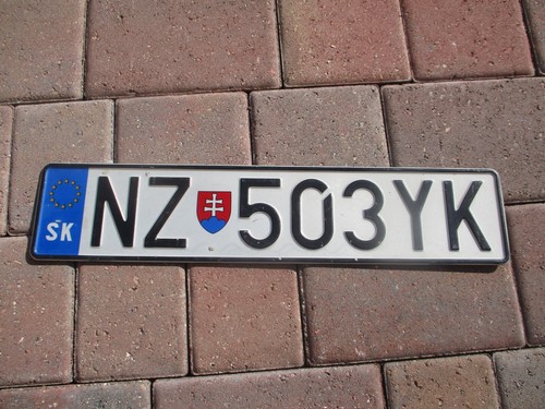 Slovakia license plate # NZ 503YK | eBay