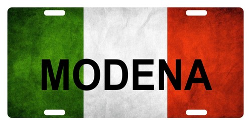 Italy Flag Car Aluminum License Plate Italian Emblem Modena | eBay