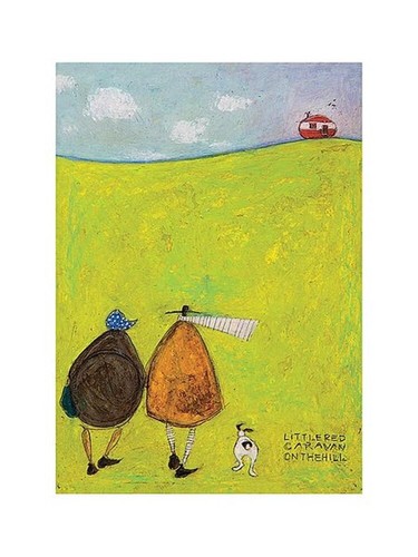 Little Red Caravan on the Hill by Sam Toft The Mustards Art Print 8 ...