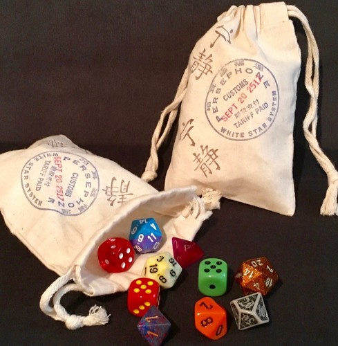 Firefly Serenity Inspired Persephone Customs Game Dice Props Favors Bag ...
