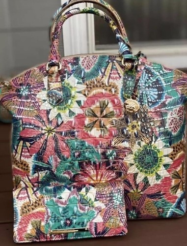 Brahmin Duxbury desert bloom and matching Ady wallet | eBay