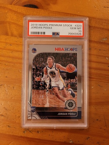 2019-20 Hoops Premium Stock #223 Jordan Poole Rookie Card PSA 10 Gem ...