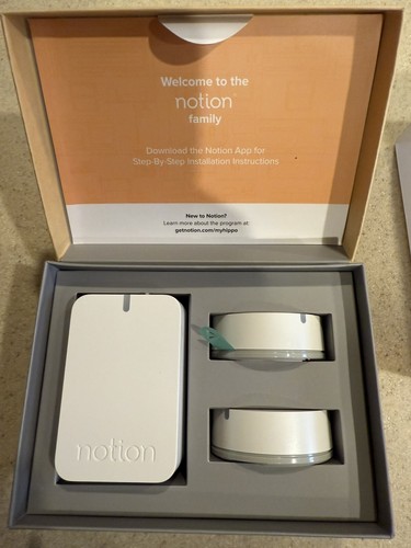Notion Smart Home Monitoring System (2 sensors and 1 bridge) Hippo ...