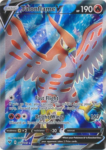 Talonflame V (Full Art) SWSH04: Vivid Voltage LP-NM Pokemon TCG | eBay