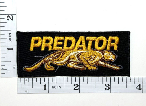 Embroidered Patch - Black/Gold - NEW - Predator - Iron-on | eBay