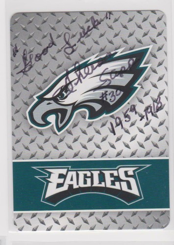 THERON SAPP PHILADELPHIA EAGLES GEORGIA UNIVERSITY AUTOGRAPHED PLAYING ...