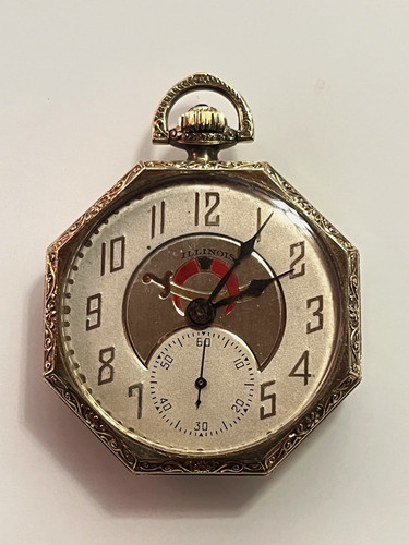 Antique Masonic 14K Gold Filled Elgin Octagonal Pocket Watch 1910 | eBay