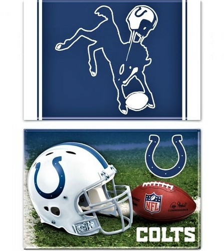 FOUR (4) INDIANAPOLIS COLTS 2" X 3" MAGNETS FROM WINCRAFT (MIX OR MATCH ...