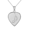 Musical Note Pendant 925 Sterling Silver Corona Sun Jewelry Eighth Note ...