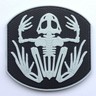 SKELETON FROG NAVY SEAL 3D PVC TACTICAL BADGE MILITARY RED RUBBER PATCH ...