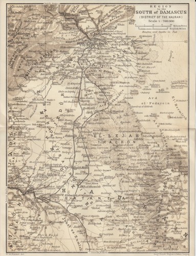 Southern of Damascus Hauran Syria MAP from 1912 | eBay