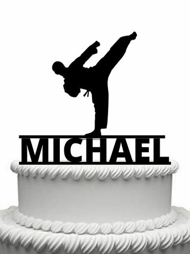 Judo martial art silhouettes Edible Printed Cake Topper Kit Wafer or ...