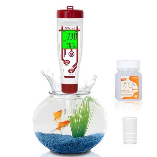 Aquarium Salinity Ph Meter Digital Salt Tester Kit for Saltwater Fish ...