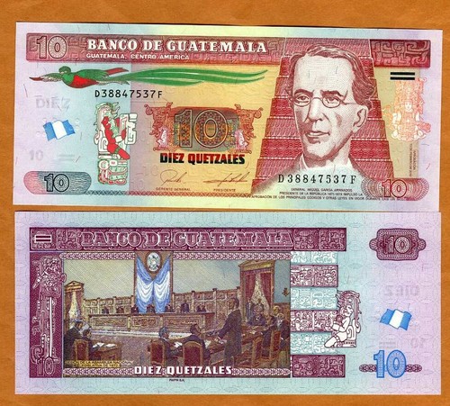 Guatemala, 10 Quetzales, 2019, P-New, UNC | eBay