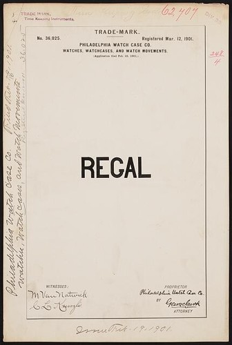 Philadelphia Watch Case Co. Regal brand Watches, Watchcases, Watch ...