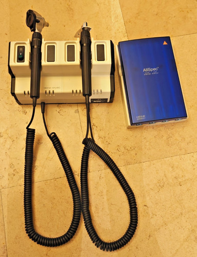 HEINE EN80, otoscope mural, matériel médical, ORL, diagnostic, spéculum ...