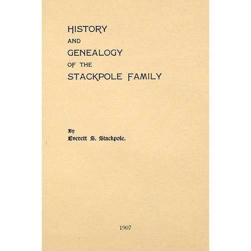 History and Genealogy of the Stackpole Family | eBay