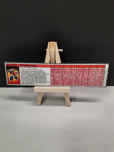 Transformers Original G1 1988 Powermaster Optimus Prime Tech Spec | eBay