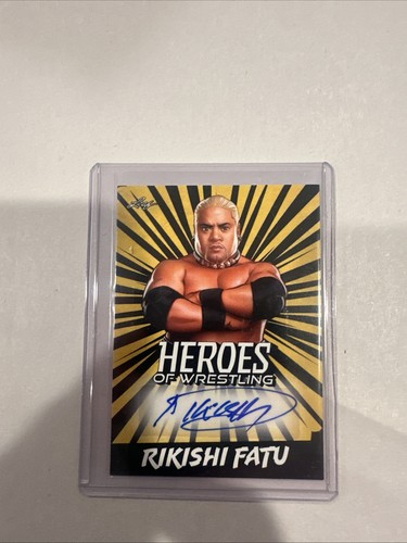 2023 Leaf Heroes of Wrestling Auto Yellow Rikishi Fatu #BA-RF2 Auto | eBay