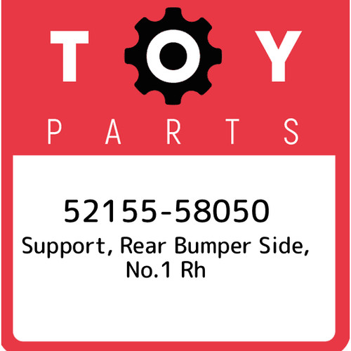 52155-58050 Toyota Support, rear bumper side, no.1 rh 5215558050, New ...