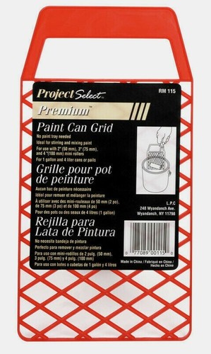 Linzer Premium 1 Gal. PAINT CAN GRID Red Stir Mix Paint No Tray Needed ...