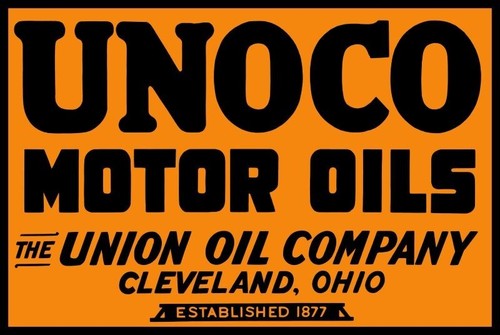 Union Oil Company of Cleveland UNOCO Motor Oil NEW Sign: 12x18" USA ...