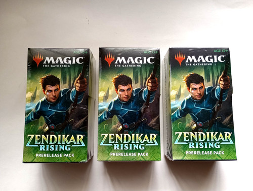 MTG Magic the gathering Zendikar Rising Prerelease Kit Pack **Lot of 3 ...