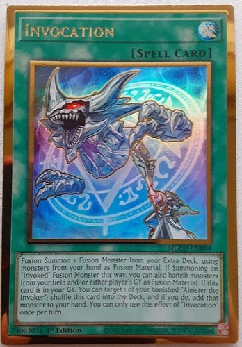 YUGIOH Invocation MGED-EN044 1st Ed Premium Gold Rare NM 1x | eBay